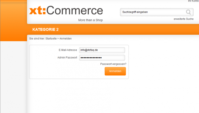 Bestellungen in xt:Commerce für Kunden anlegen › xtcFAQ.de